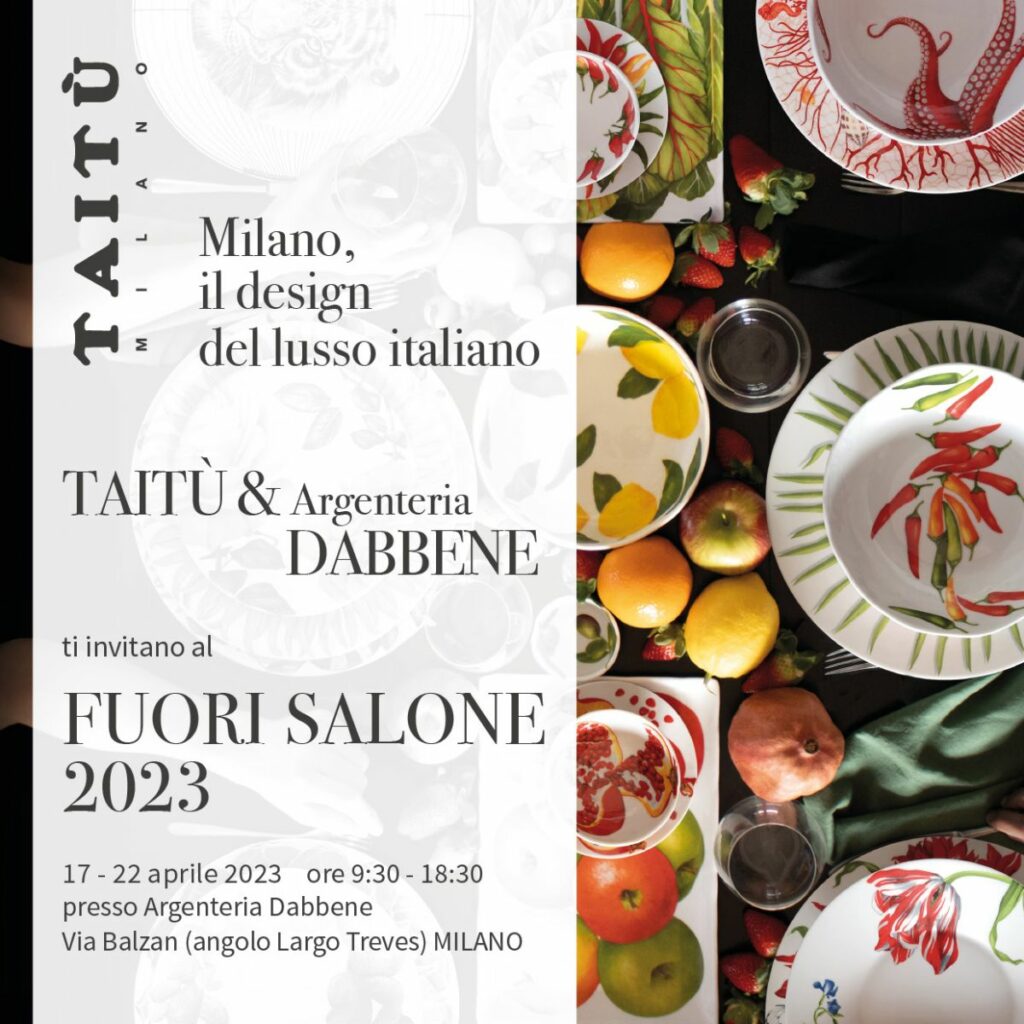 Fuori Salone 2023 - Argenteria Dabbene Milano - Liste Nozze - Regali - Bijoux